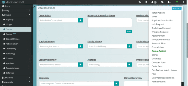 Outpatient Management Software for Hospitals | MedicentreV3 OPD System